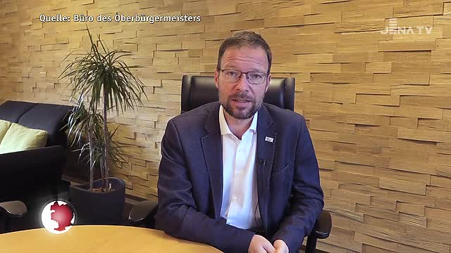 Oberbürgermeister Thomas Nitzsche spricht unter anderem über die Corona ...