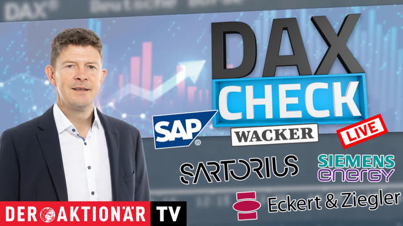 DAX-Check LIVE: Aixtron, Eckert & Ziegler, Freenet, Merck, SAP ...